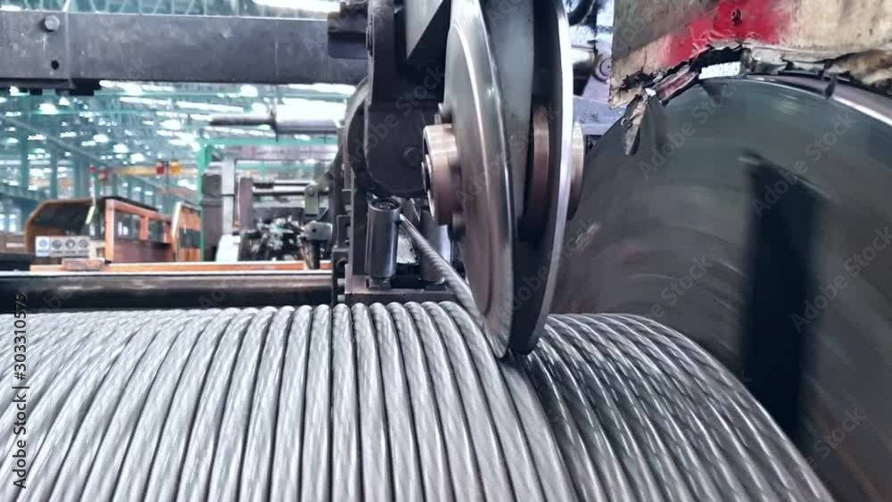 Video Stock Coiling machine, Coiling the strand wire to round shape ...