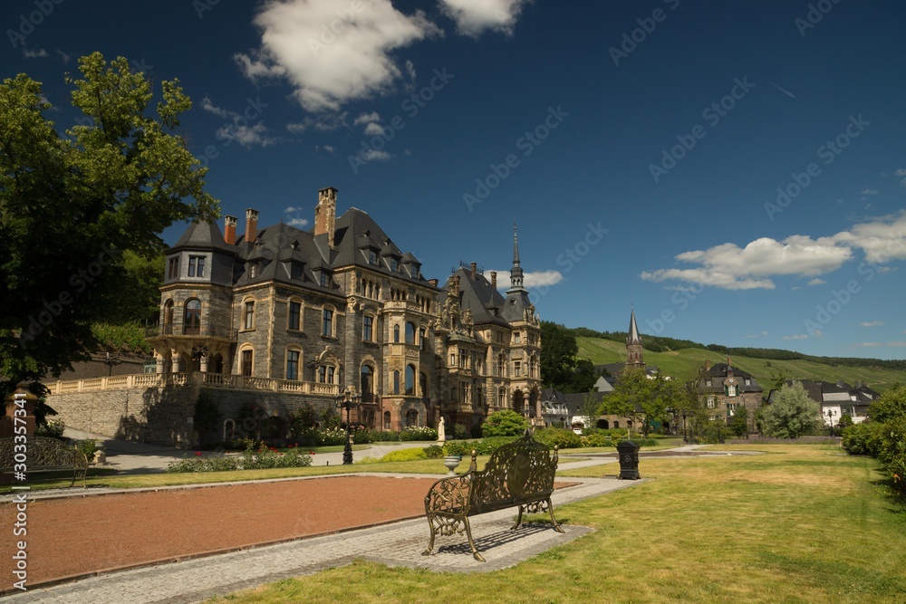 The castle Lieser is located in the Mosel valley near Bernkastel-Kues ...