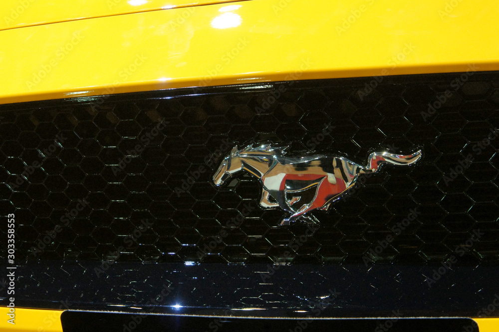 KUALA LUMPUR, MALAYSIA -NOVEMBER 11, 2017: Selected focused on Mustang ...