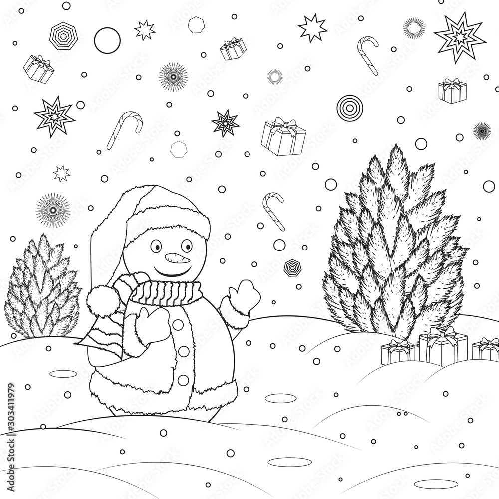 Christmas Drawing Outline