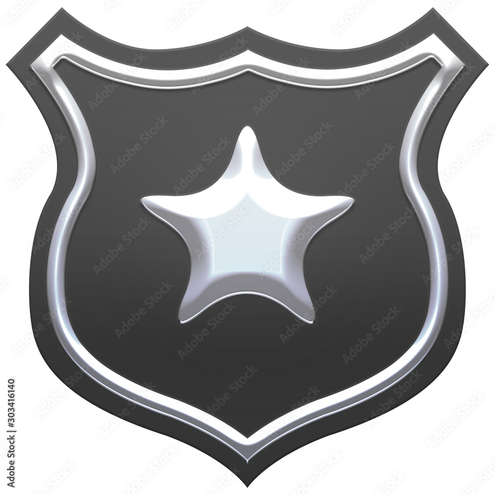 Blank black shield with ribbon. Grey shield. Premium quality banner ...