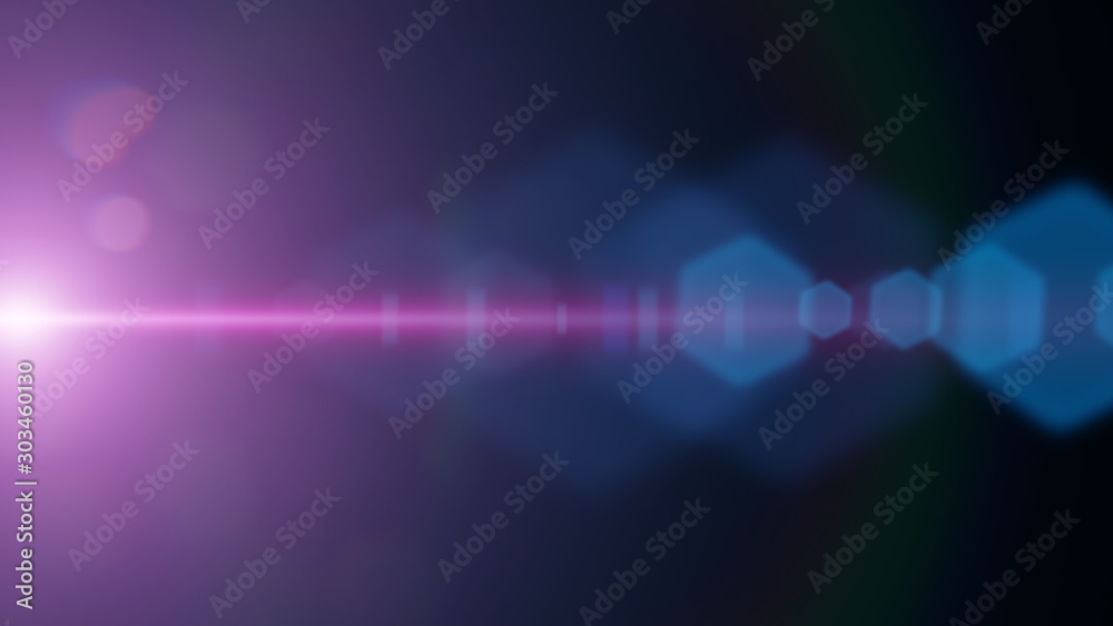 abstract purple lens flare effect overlay texture with blue bokeh ...