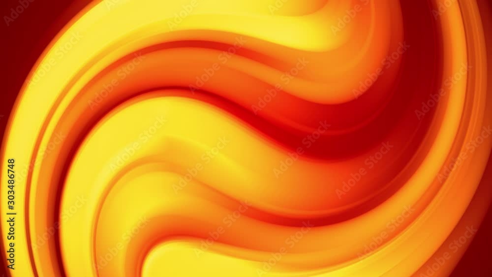 A red yellow gradient of a bright fire color changes slowly and ...
