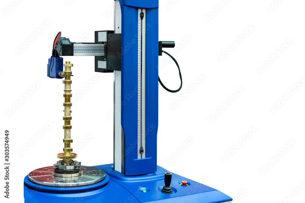 automobile part during setup on rotate chuck of high technology ...