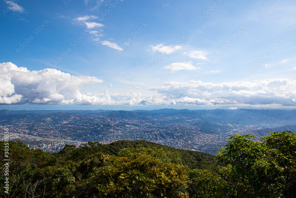 Aerial View from National Park el Avila in Venezuela Caracas. The Avila ...