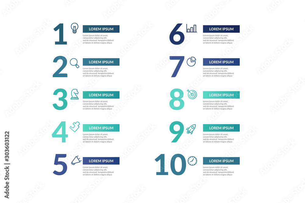 list infographic template design . business infographic concept for ...