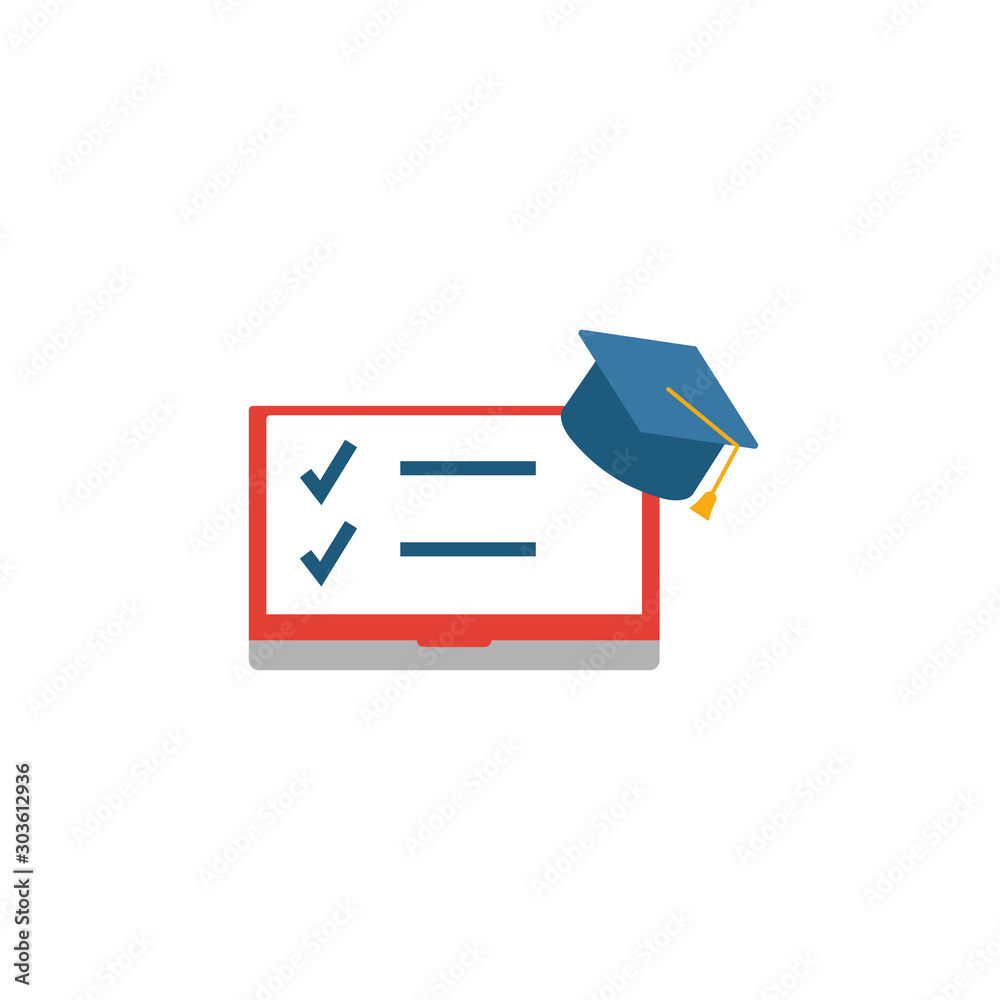 Learning Management icon. Simple flat element from content collection ...