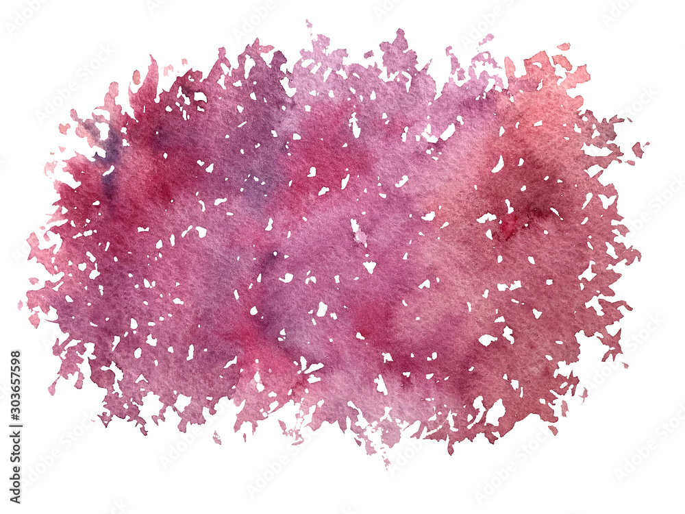 Crimson hedge top view landscape design watercolor painting fill Stock ...