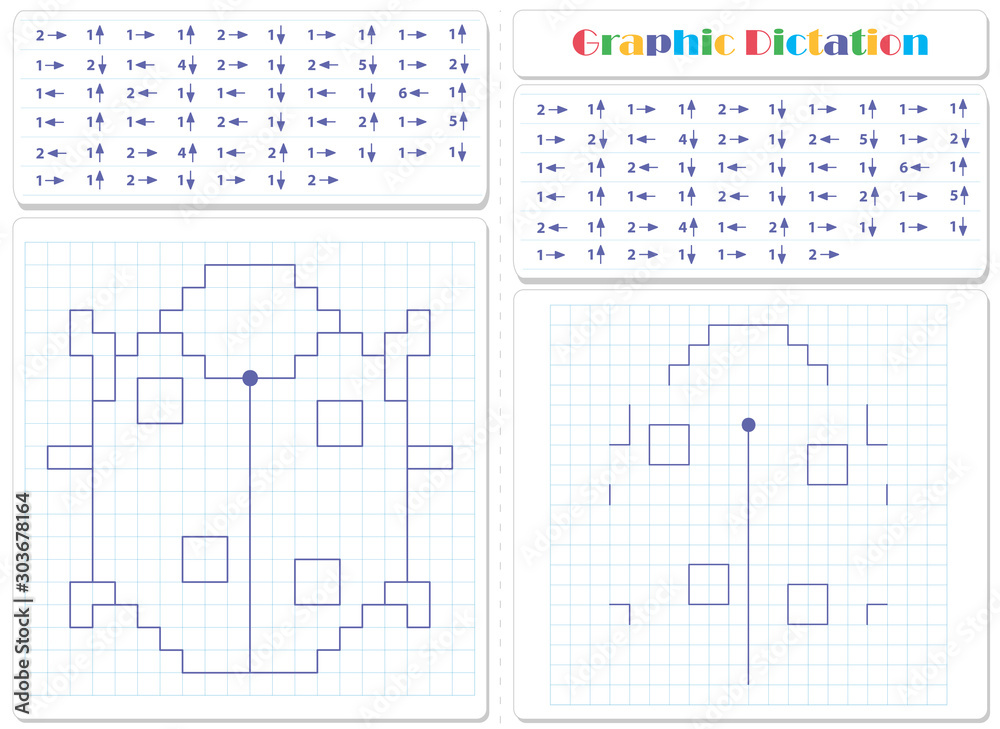 Draw a picture on the arrows. Worksheet for kids Stock Vector | Adobe Stock