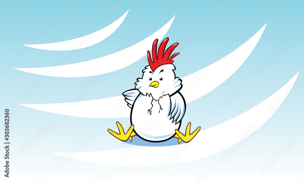 cartoon hatching egg Stock Vector | Adobe Stock