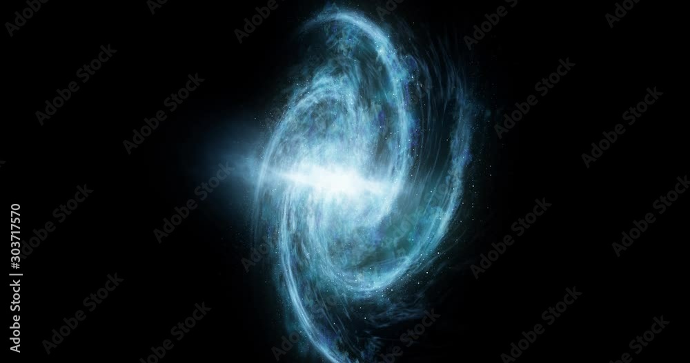 A spiral galaxy moves around Abstract space background Star space, the ...