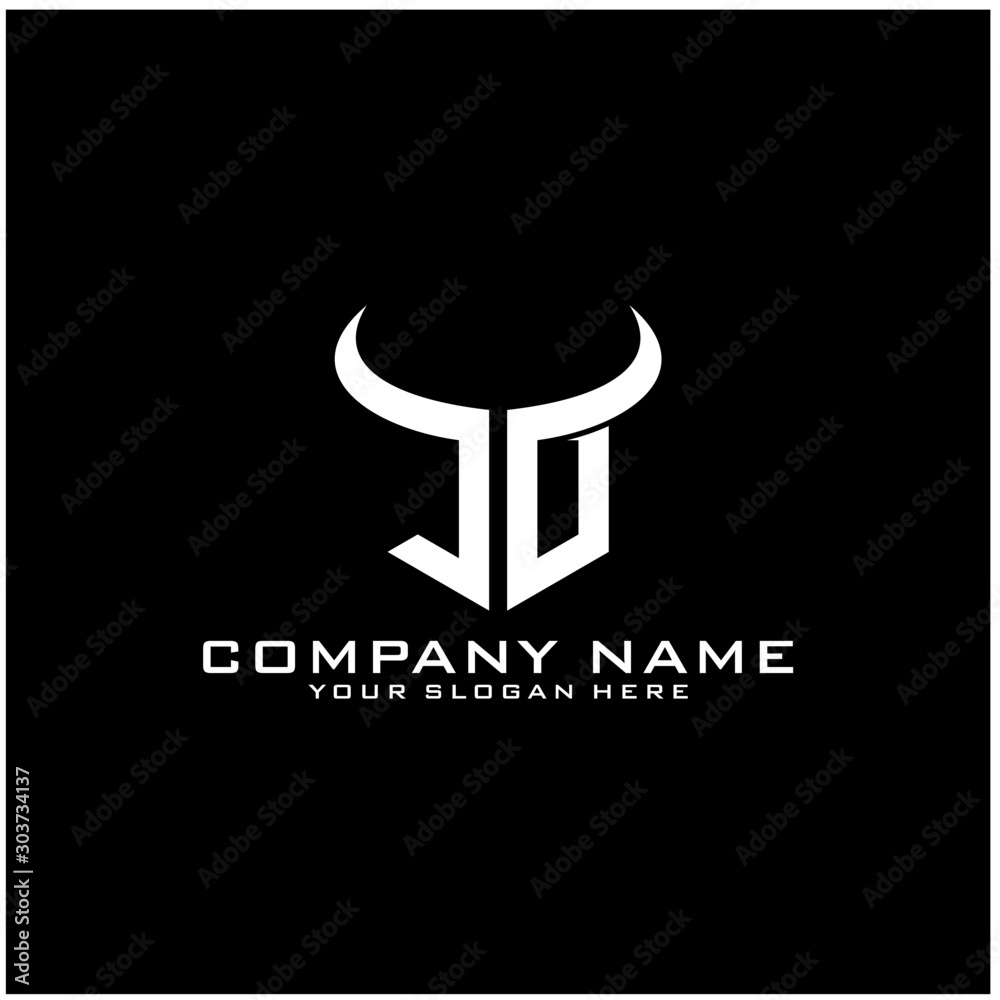 Letter JD logo icon design template elements Stock Vector | Adobe Stock