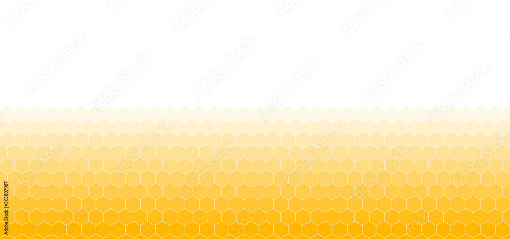 Honeycomb gradient Grid seamless background or Hexagonal cell texture ...