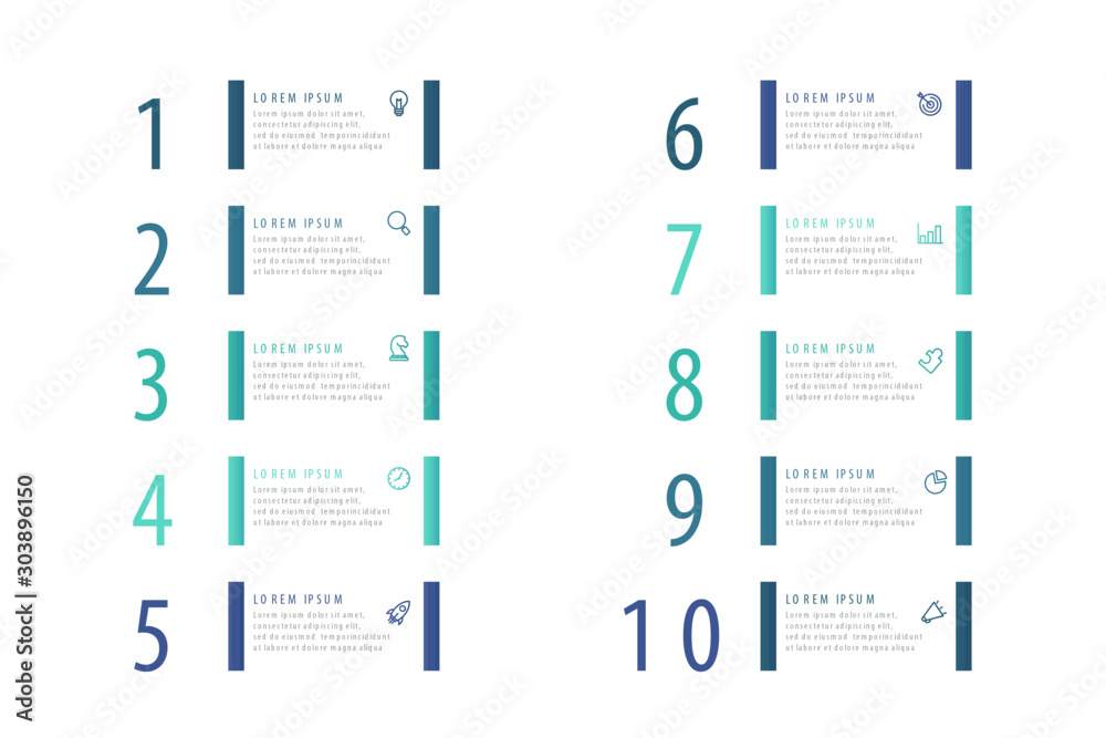 list infographic template design . business infographic concept for ...