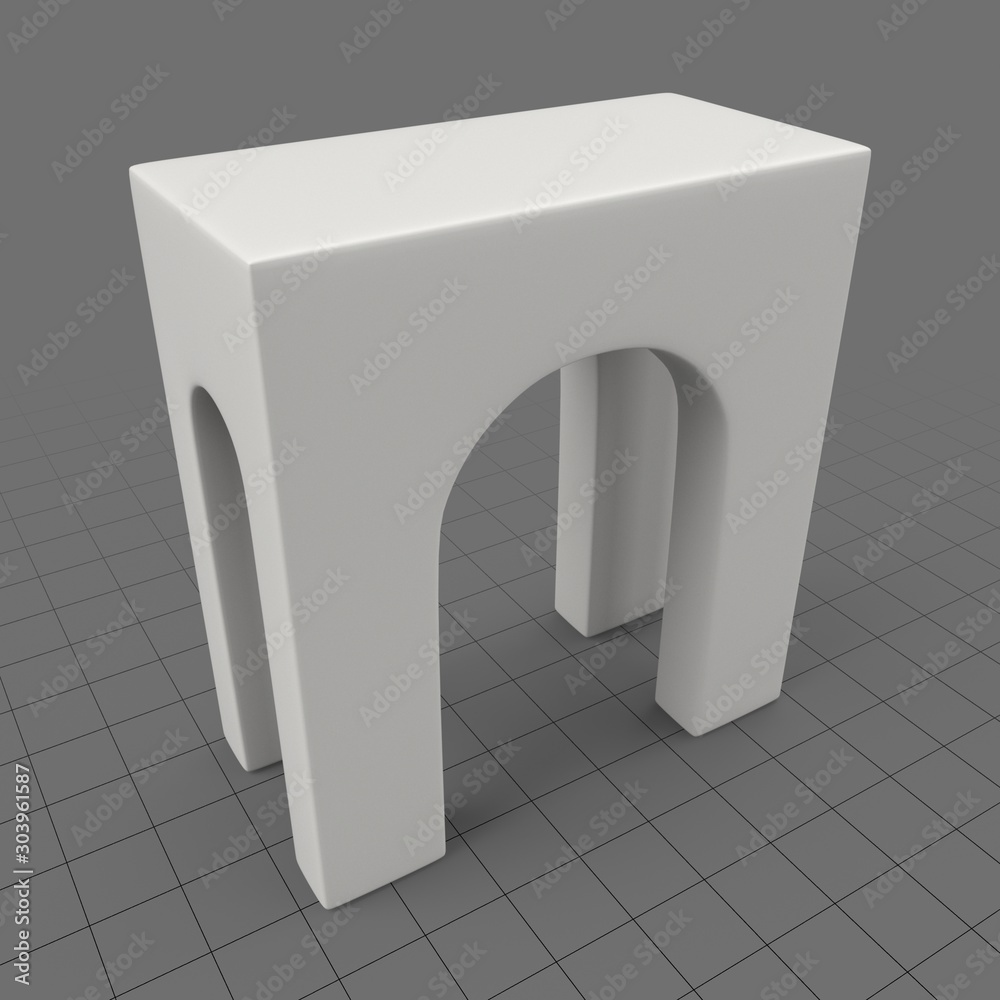 Arch Stock 3D asset | Adobe Stock