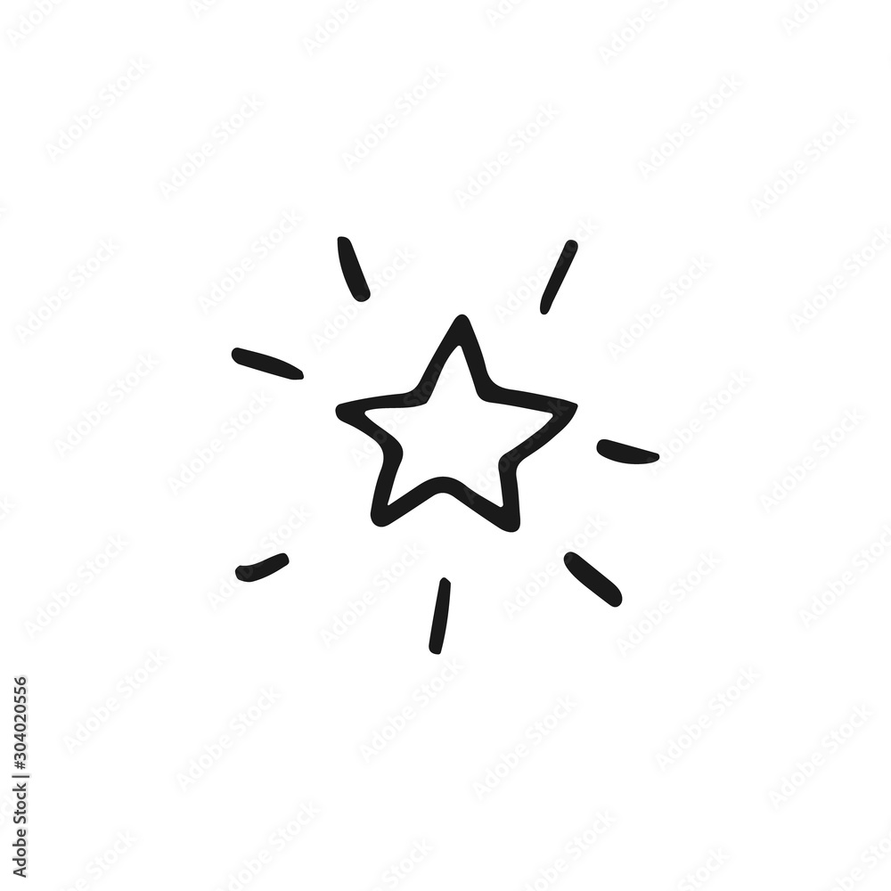 Hand drawn vector illustration in black ink on white background. A nice ...