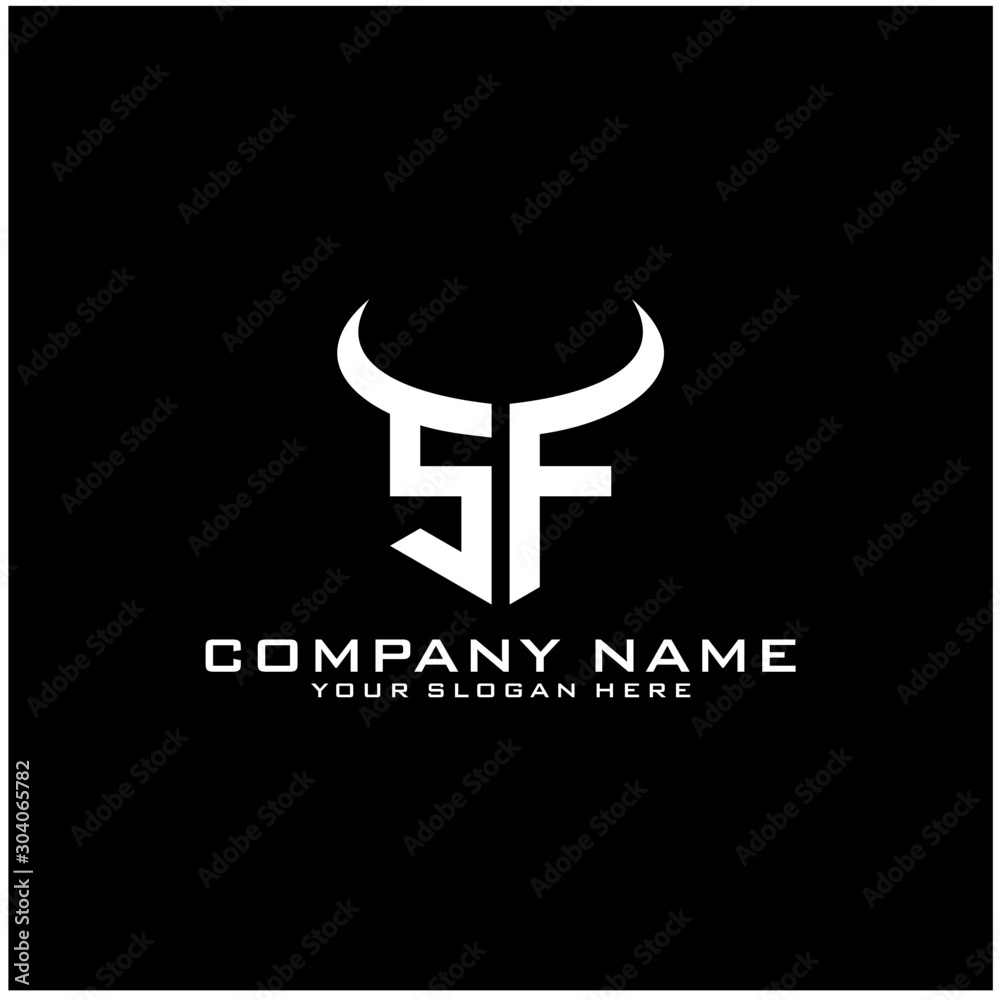 Letter SF logo icon design template elements Stock Vector | Adobe Stock