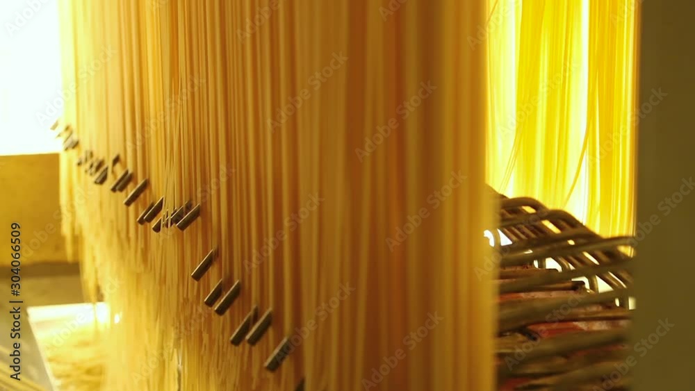 Video Stock Pasta factory and pasta production stages. Industrial ...
