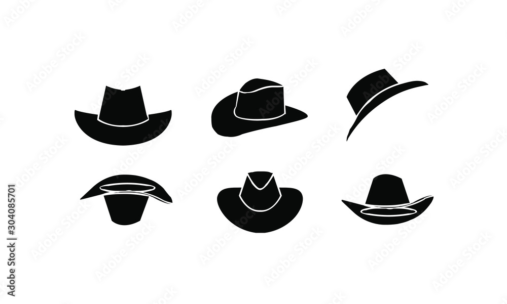Cowboy Hat Silhouette Vector