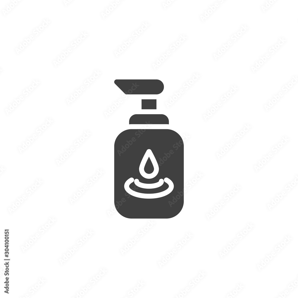 Vecteur Stock Lubricating gel vector icon. filled flat sign for mobile ...