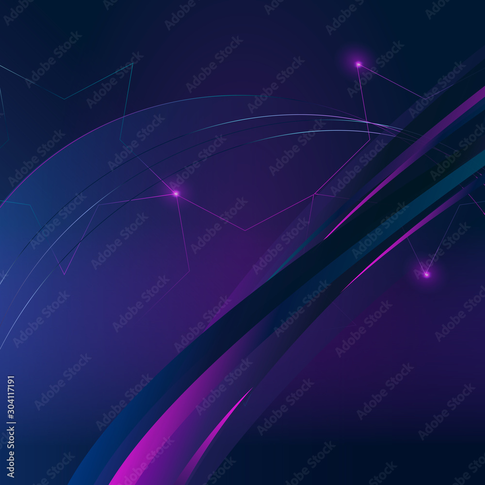 Soccer European championship. 2019 Abstract blue star background soccer ...