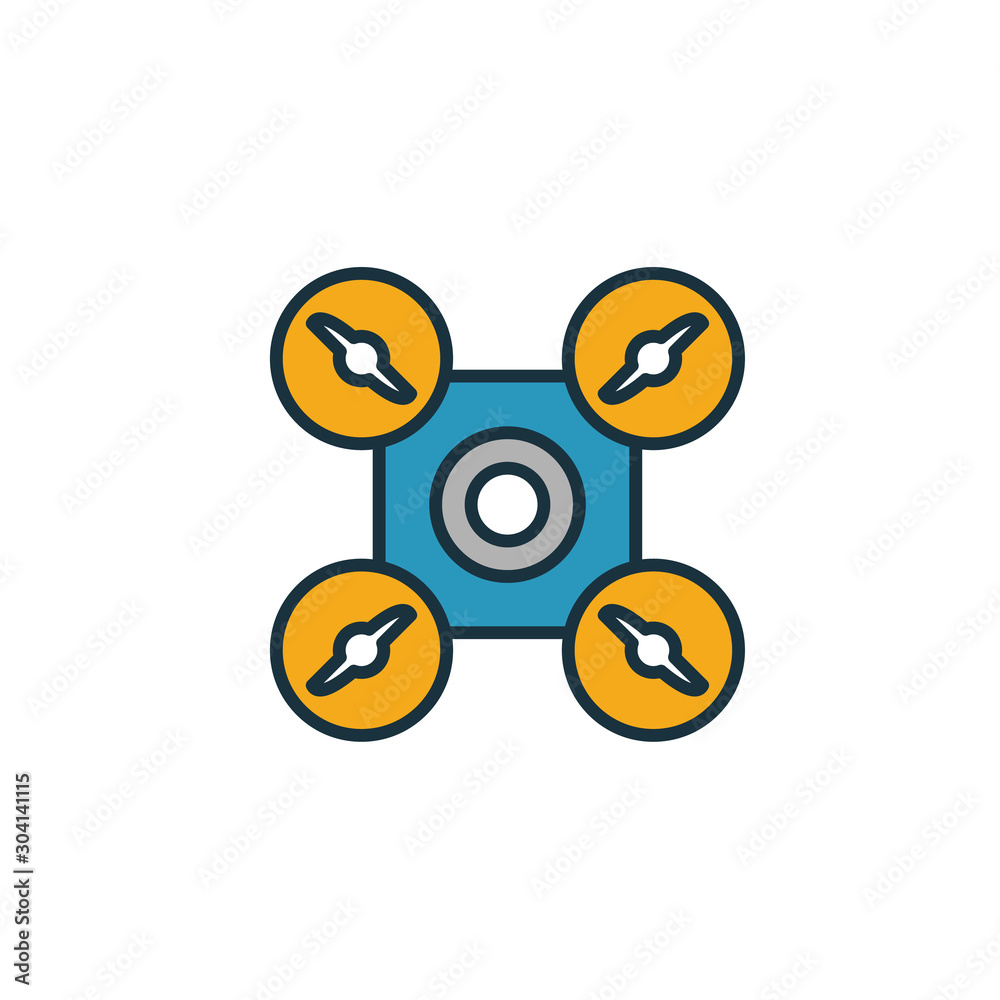 Drone icon. Simple element from smart devices icons collection ...