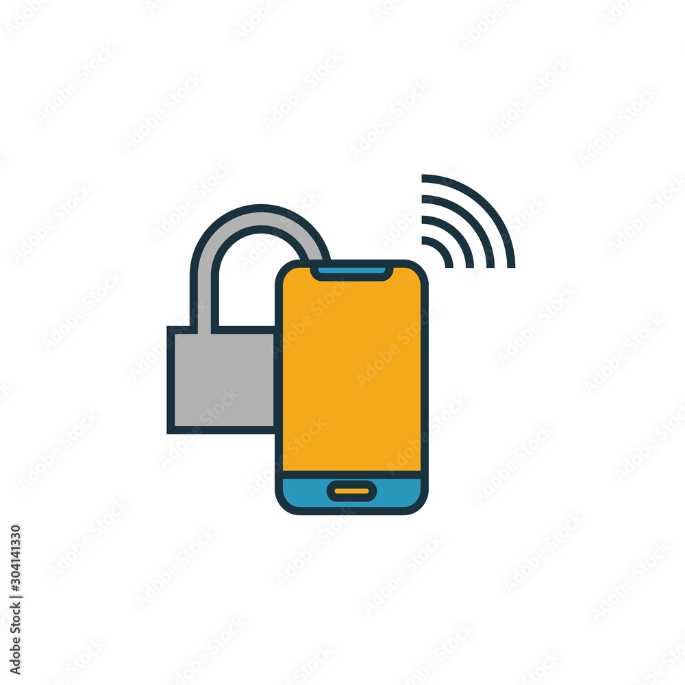 Smart Lock icon. Simple element from smart devices icons collection ...