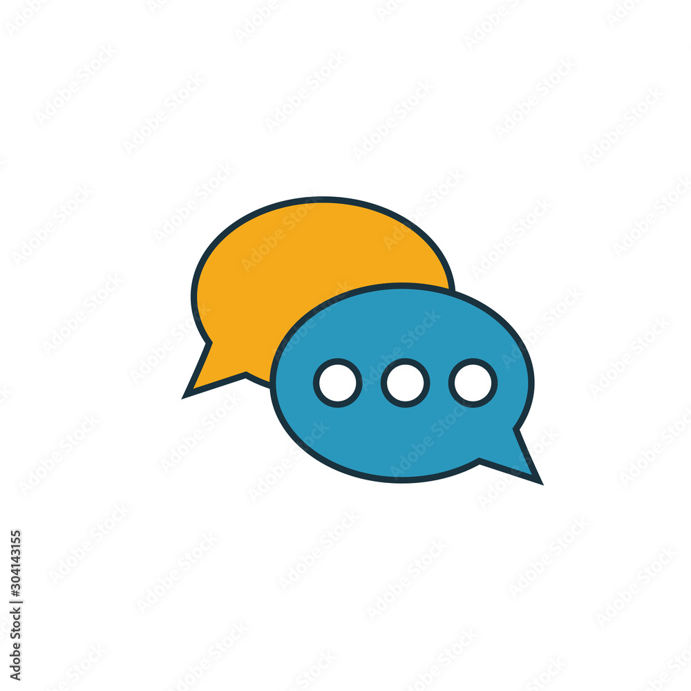 Comments icon. Simple element from smm icons collection. Creative ...