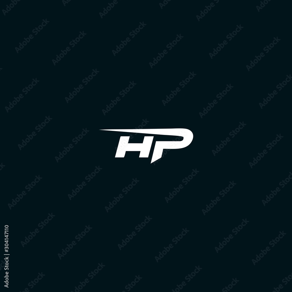 HP initial logo design vector Stock Vector | Adobe Stock
