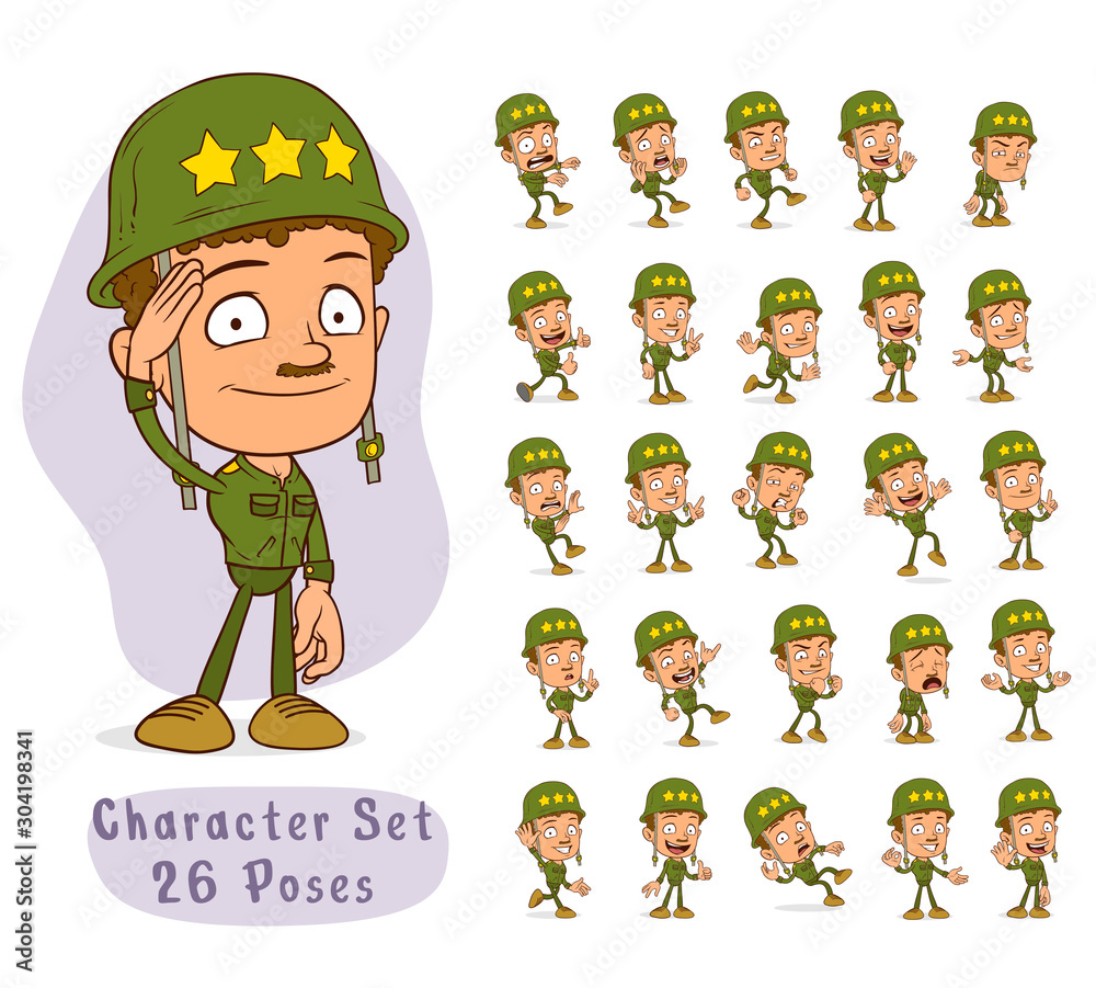 Funny Army Cartoon
