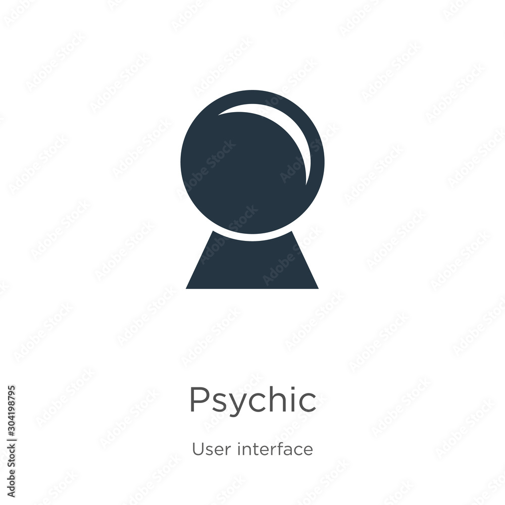 Stockvector Psychic icon vector. Trendy flat psychic icon from user ...
