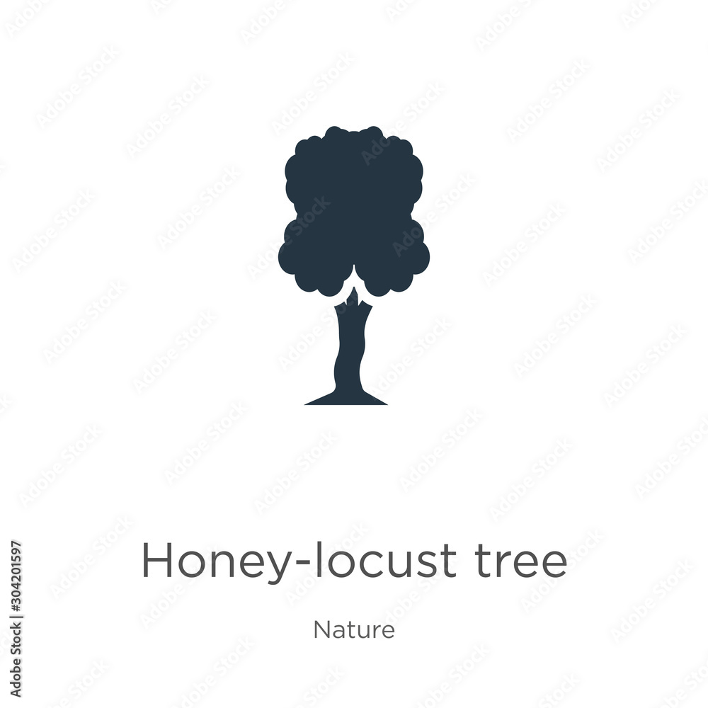 Honey-locust tree icon vector. Trendy flat honey-locust tree icon from ...