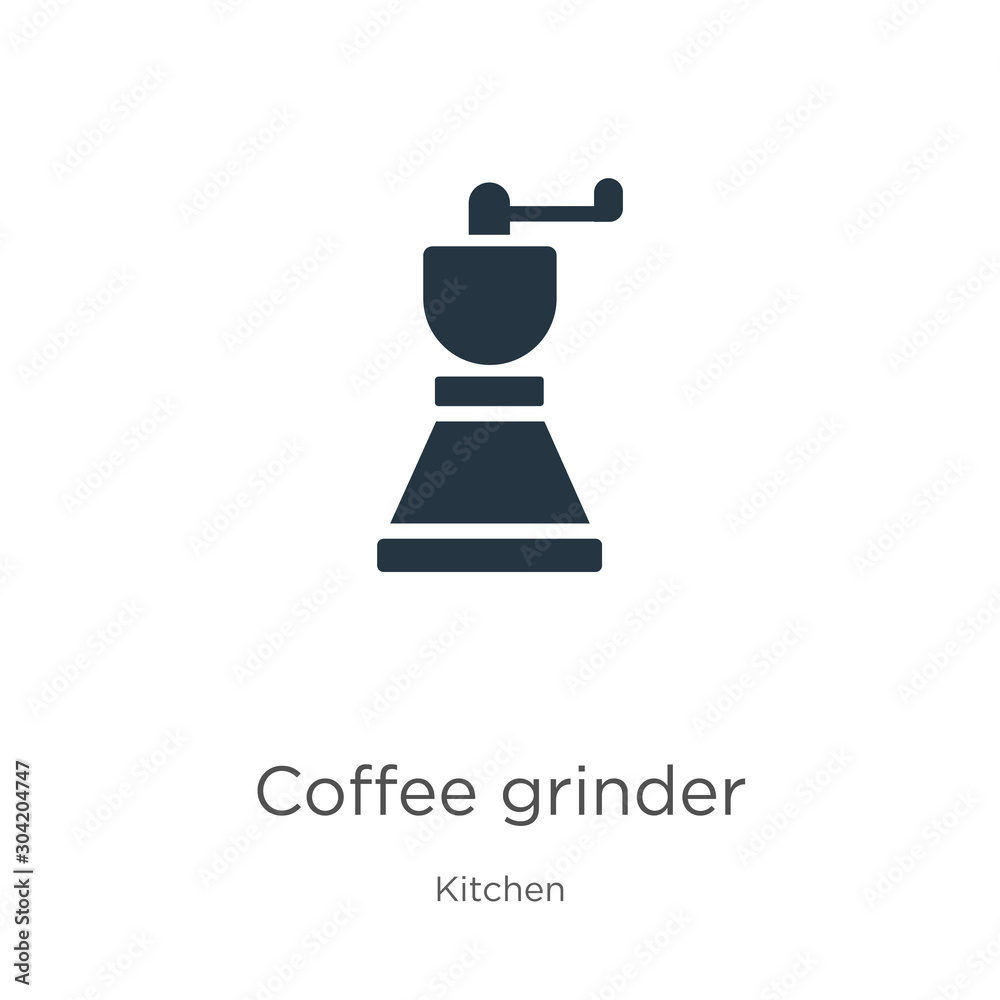 Coffee grinder icon vector. Trendy flat coffee grinder icon from ...