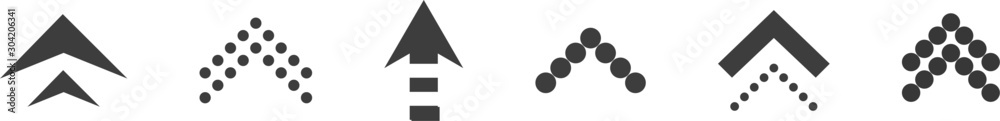 Swipe up set. Swipe up icon. Swipe up black colored. vector collection ...