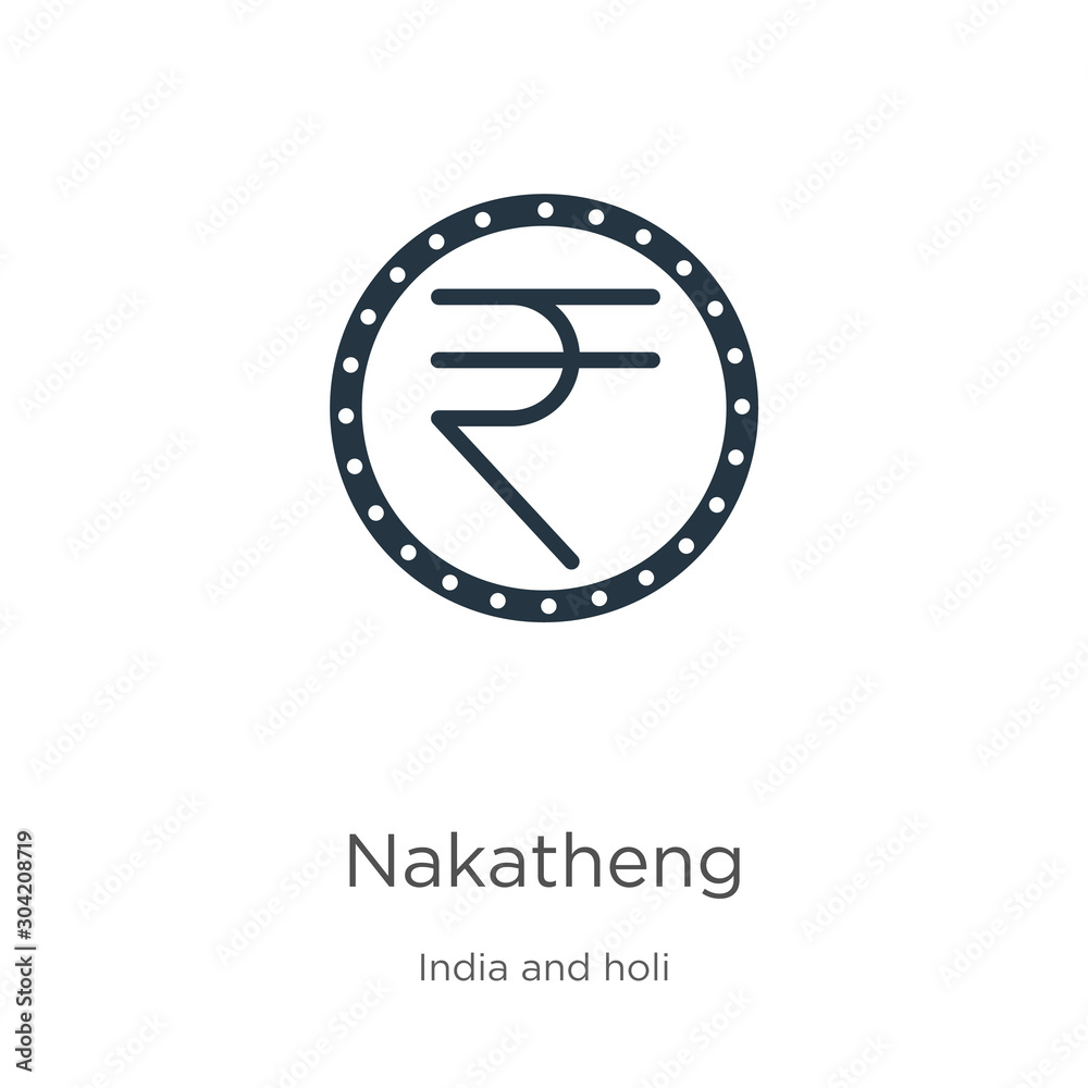 Vetor de Nakatheng icon vector. Trendy flat nakatheng icon from india and holi collection ...