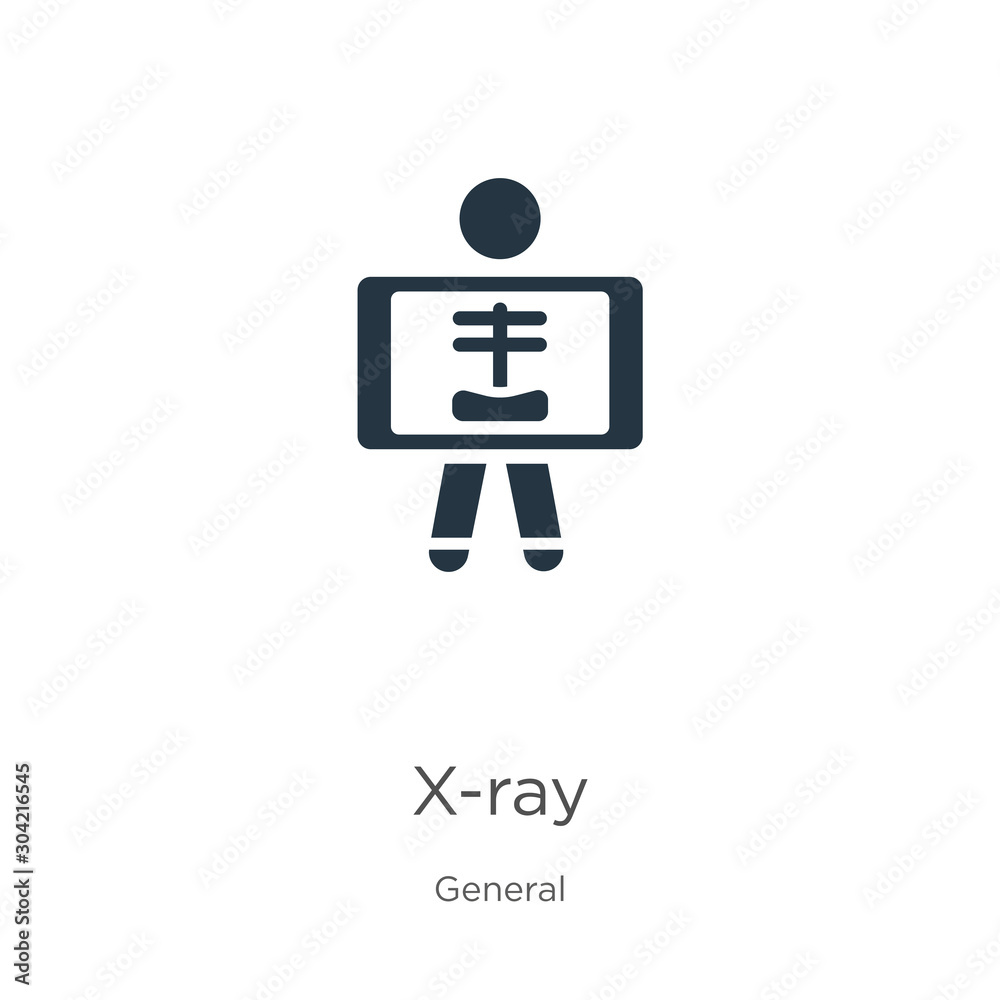 X-ray icon vector. Trendy flat x-ray icon from general collection ...