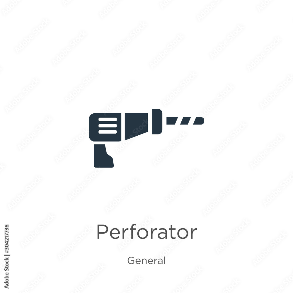 Perforator icon vector. Trendy flat perforator icon from general ...