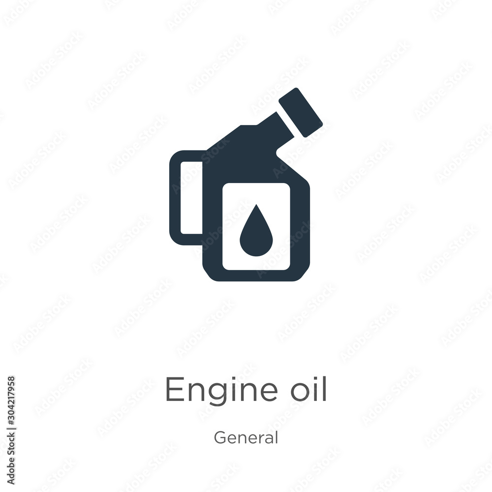 Engine oil icon vector. Trendy flat engine oil icon from general ...