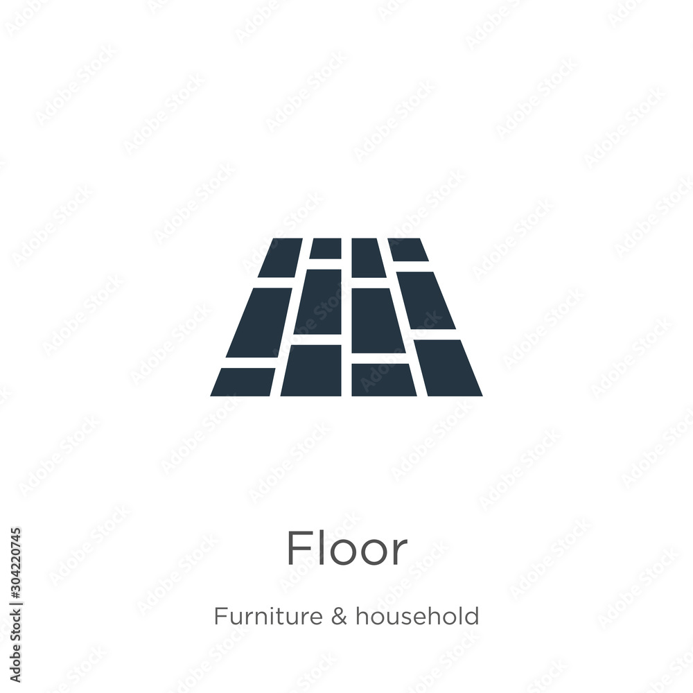 Floor icon vector. Trendy flat floor icon from furniture & household ...