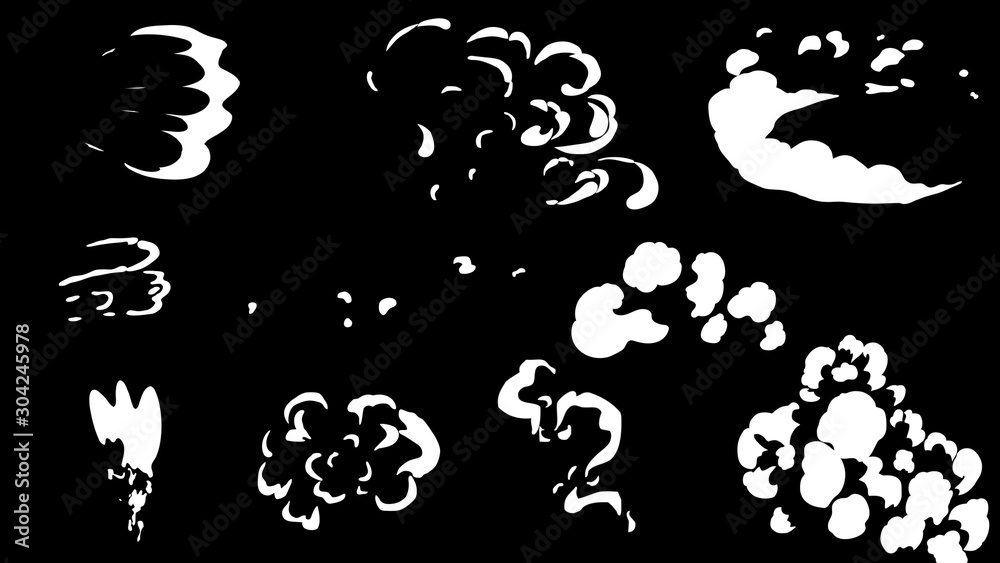 2D Smoke FX Overlays Stock Template | Adobe Stock