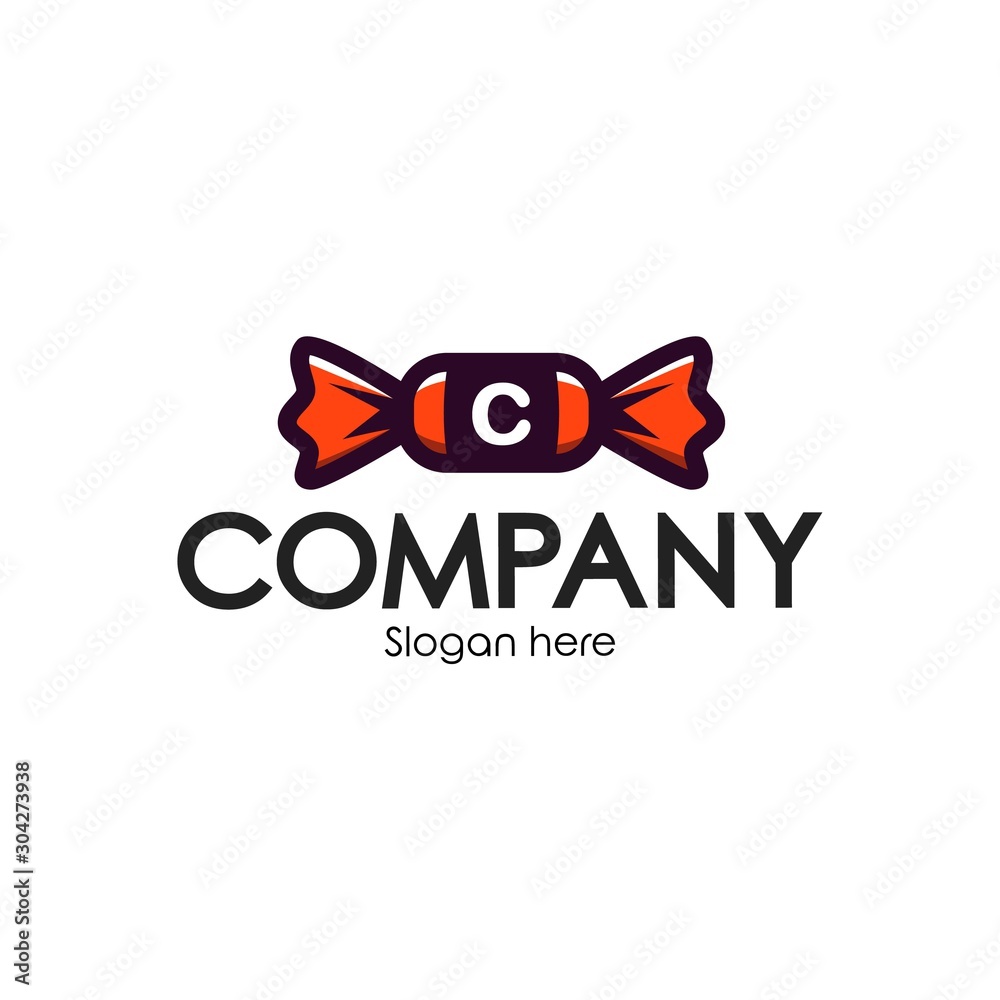 Vector design template candy logo, symbol, icon, graphic for candy ...