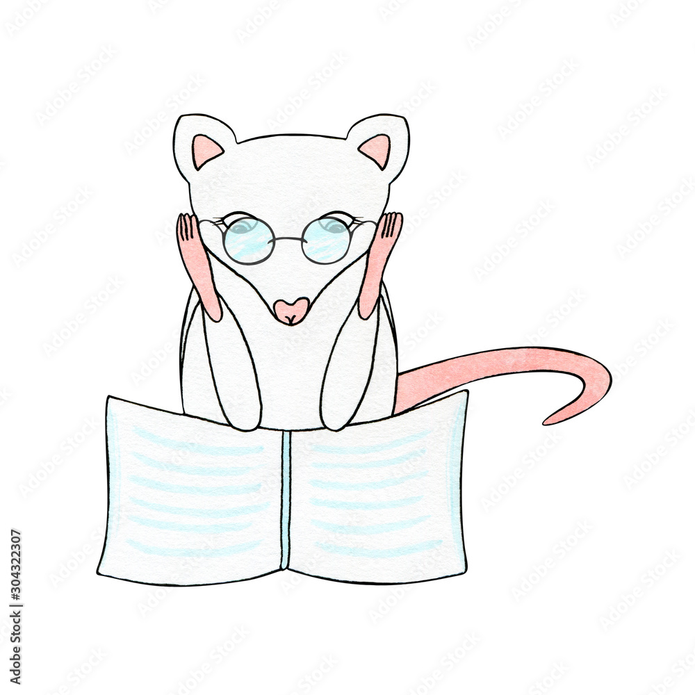 Cute Animal Studying