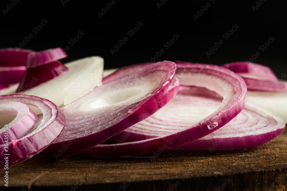 Cebolla Roja En Rodajas