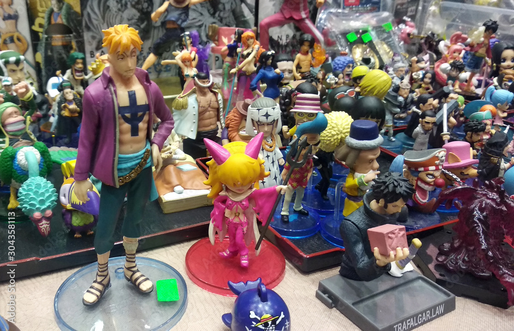 KUALA LUMPUR, MALAYSIA -OCTOBER 6, 2018: Selected focused of fictional ...