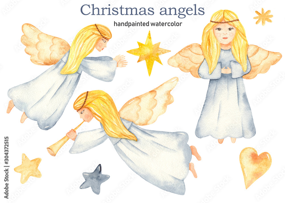 Cute Christmas Angel Clip Art