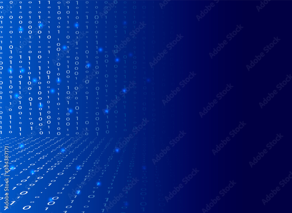 Matrix background. Vector illustration for poster Stock Vector | Adobe ...