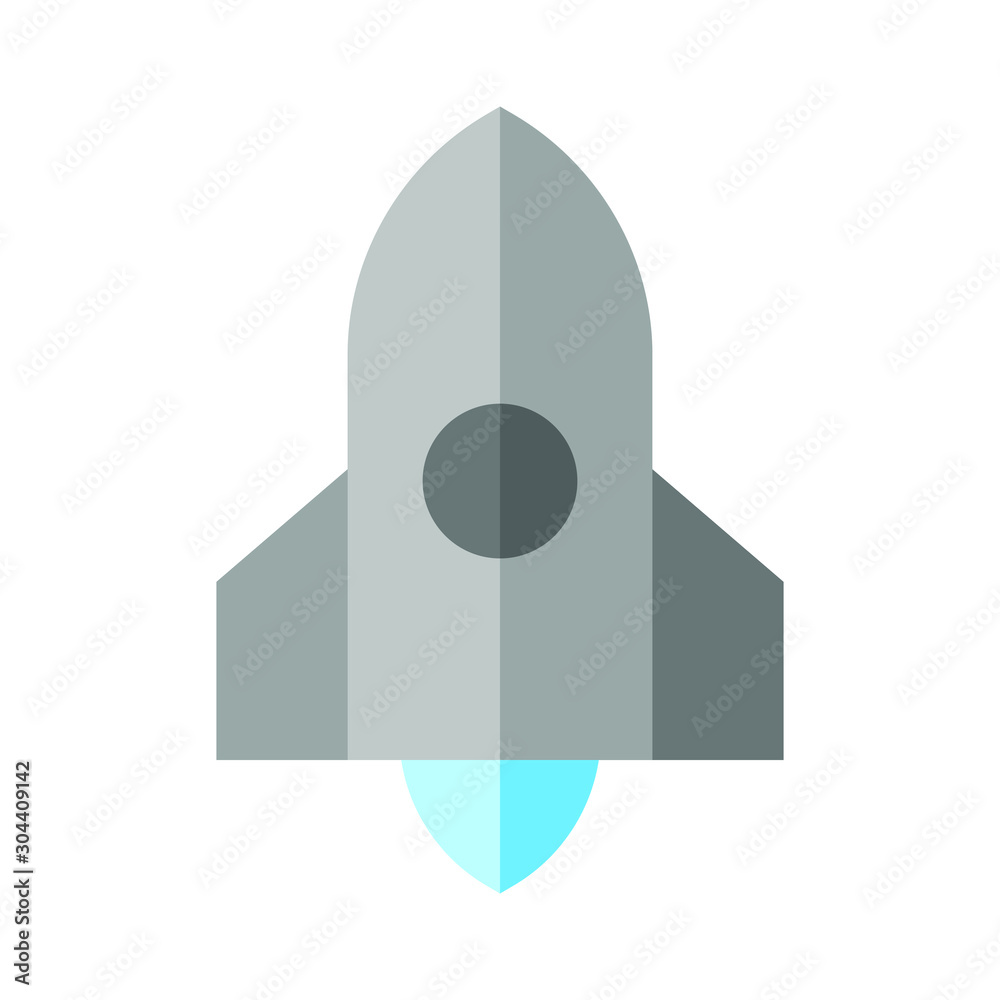 Rocket Flat Icon