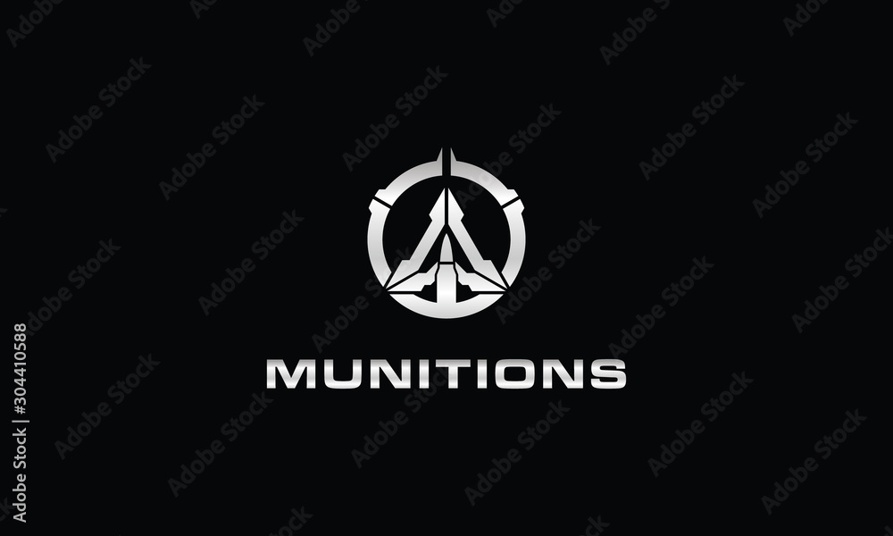 letter A military logo design inspiration Vectors Royalty Stock Vector ...