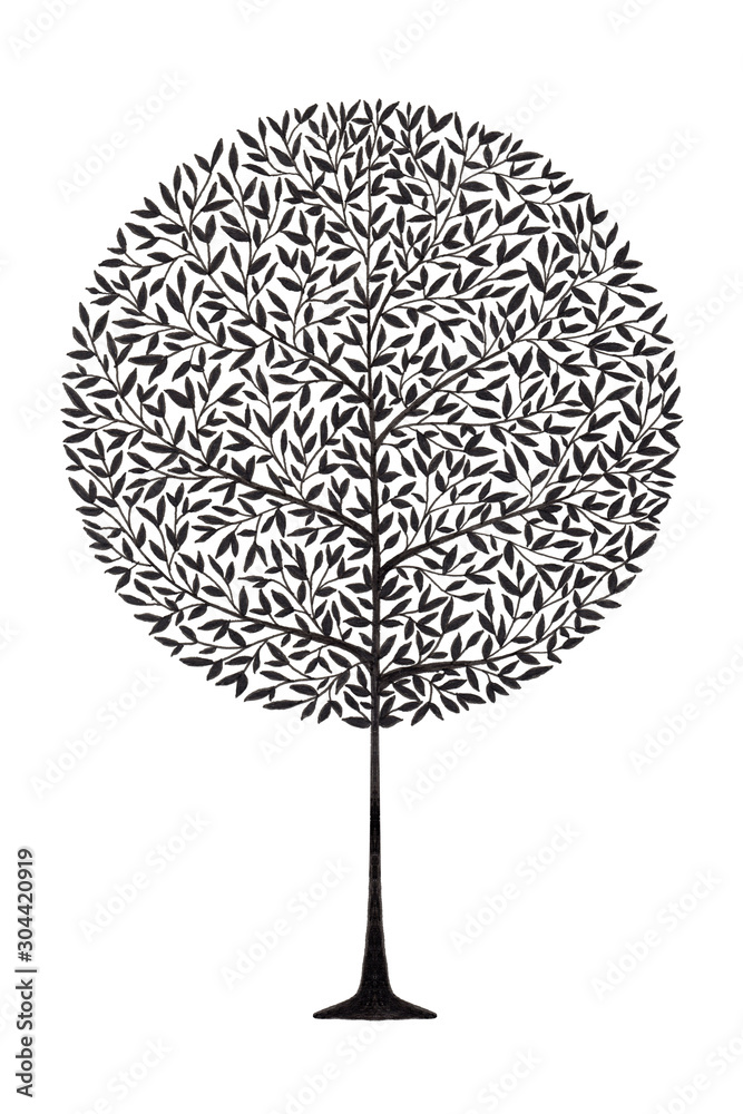 Simple Ink Drawings Of Trees