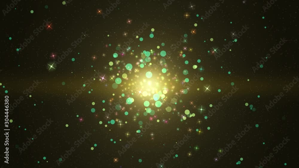 Space gold background with stars. Background gold movement. Universe ...